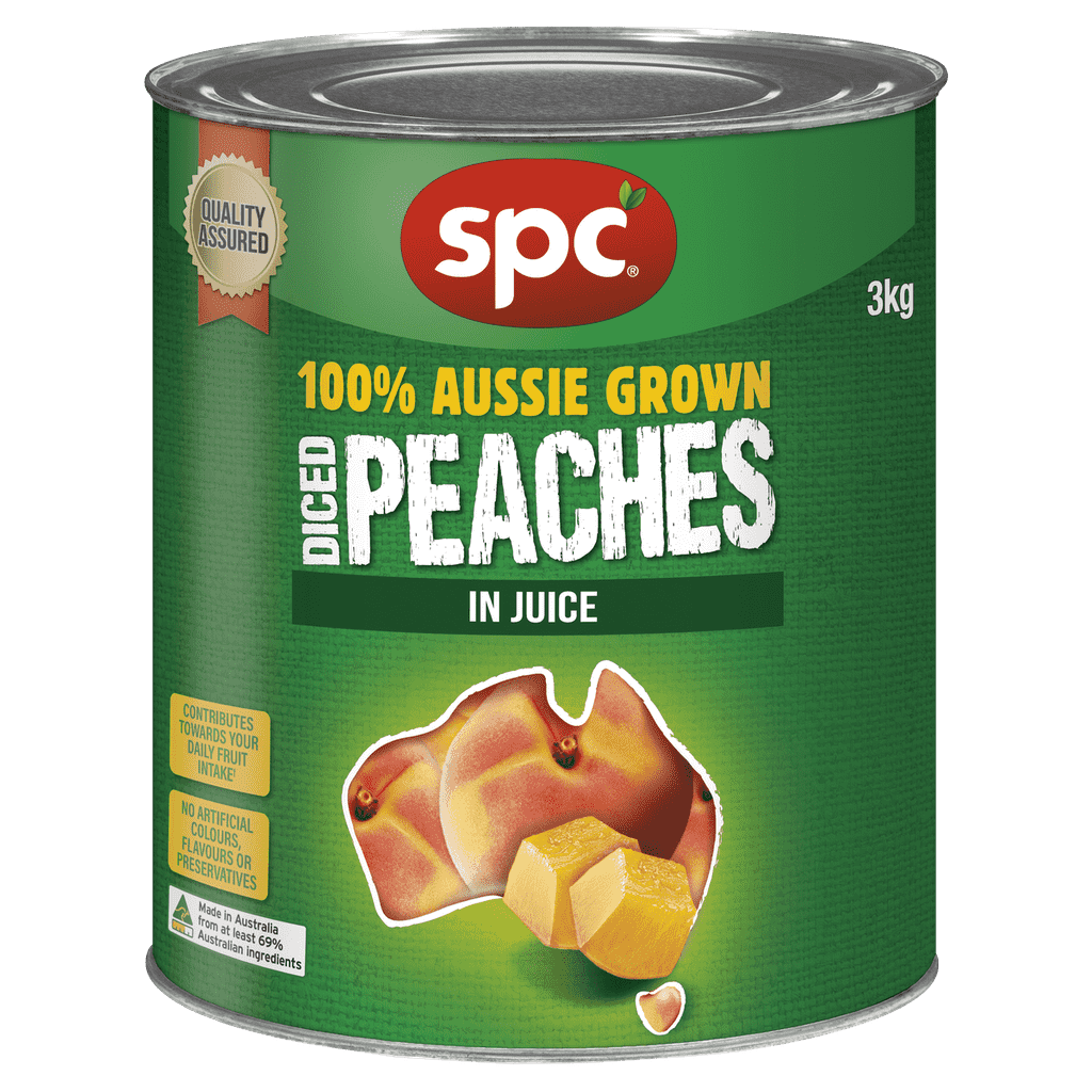 SPC Diced Peaches in Juice 3kg | SPC Food Solutions