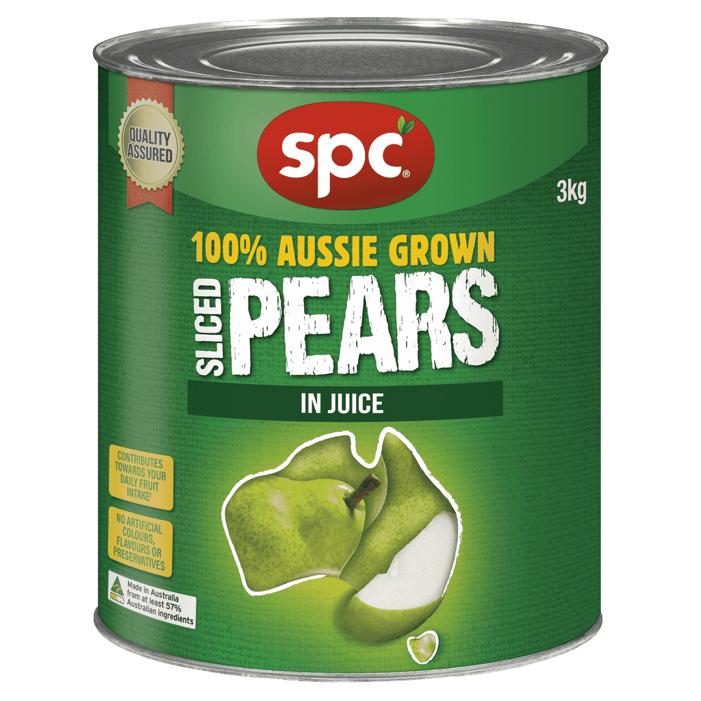 SPC Sliced Pears in Juice 3kg | SPC Food Solutions