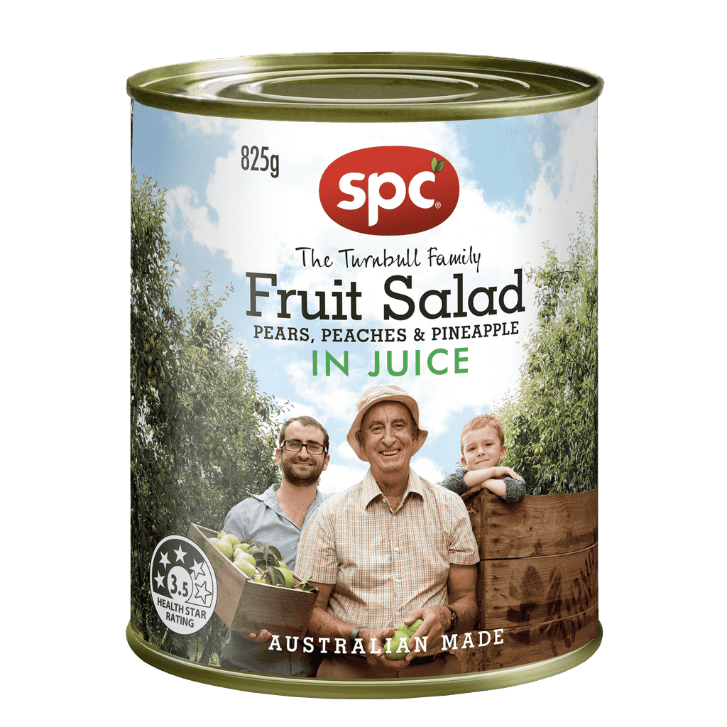 SPC Fruit Salad Pears, Peaches & Pineapple In Juice 825g | SPC Food ...
