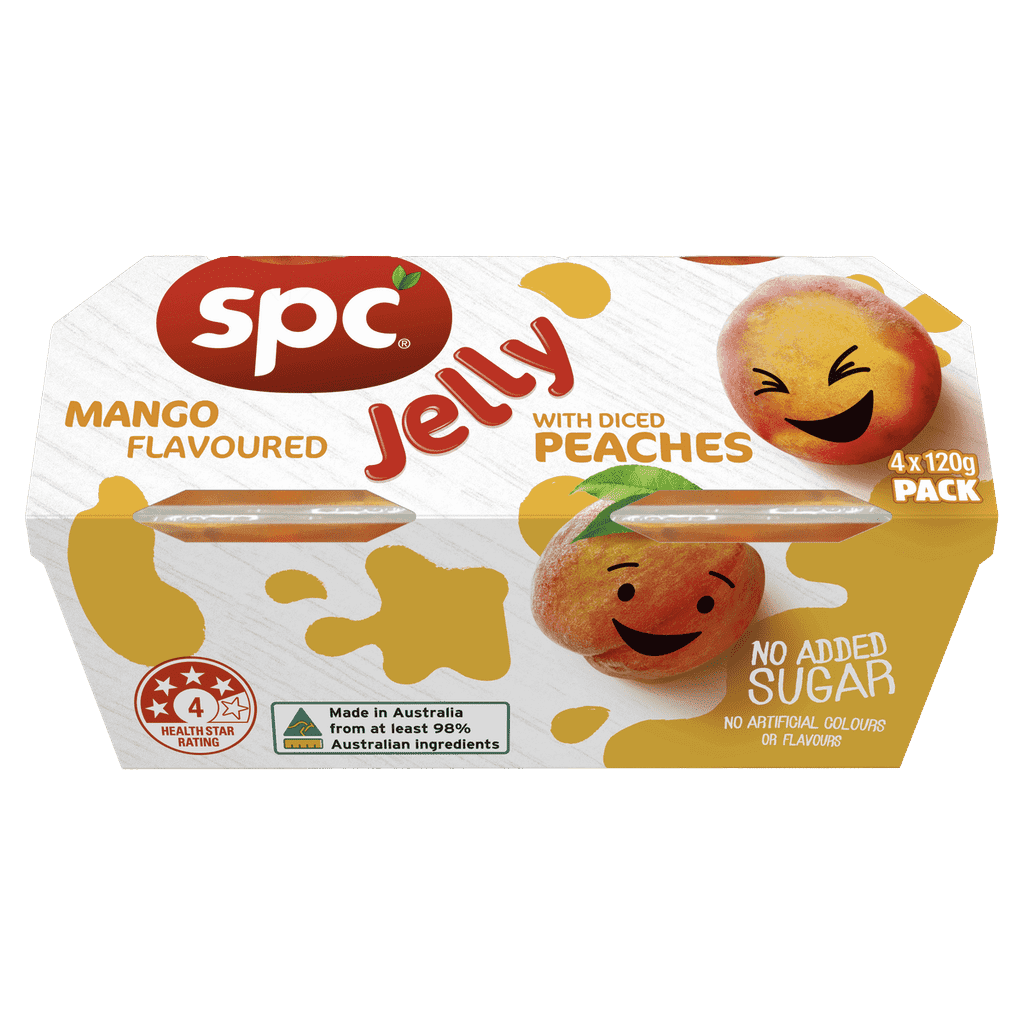 SPC Diced Peaches in Mango Jelly 4 x 120g | SPC Food Solutions