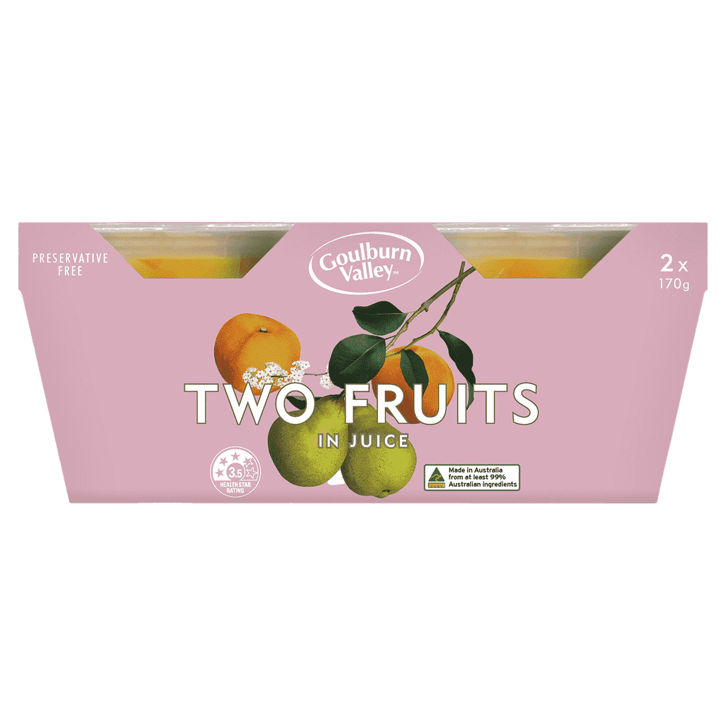 Goulburn Valley Two Fruits In Juice 2 x 170g | SPC Food Solutions