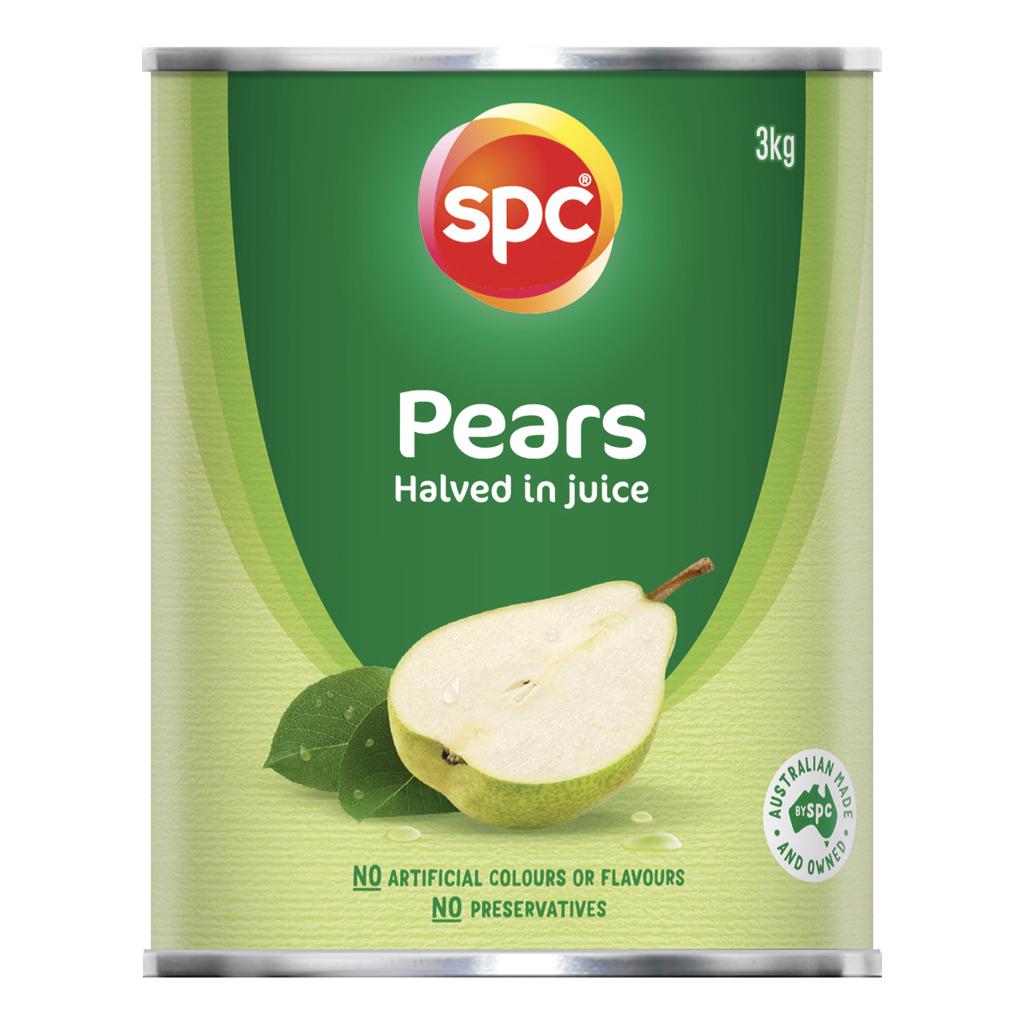 SPC Halved Pears in Juice 3kg | SPC Food Solutions
