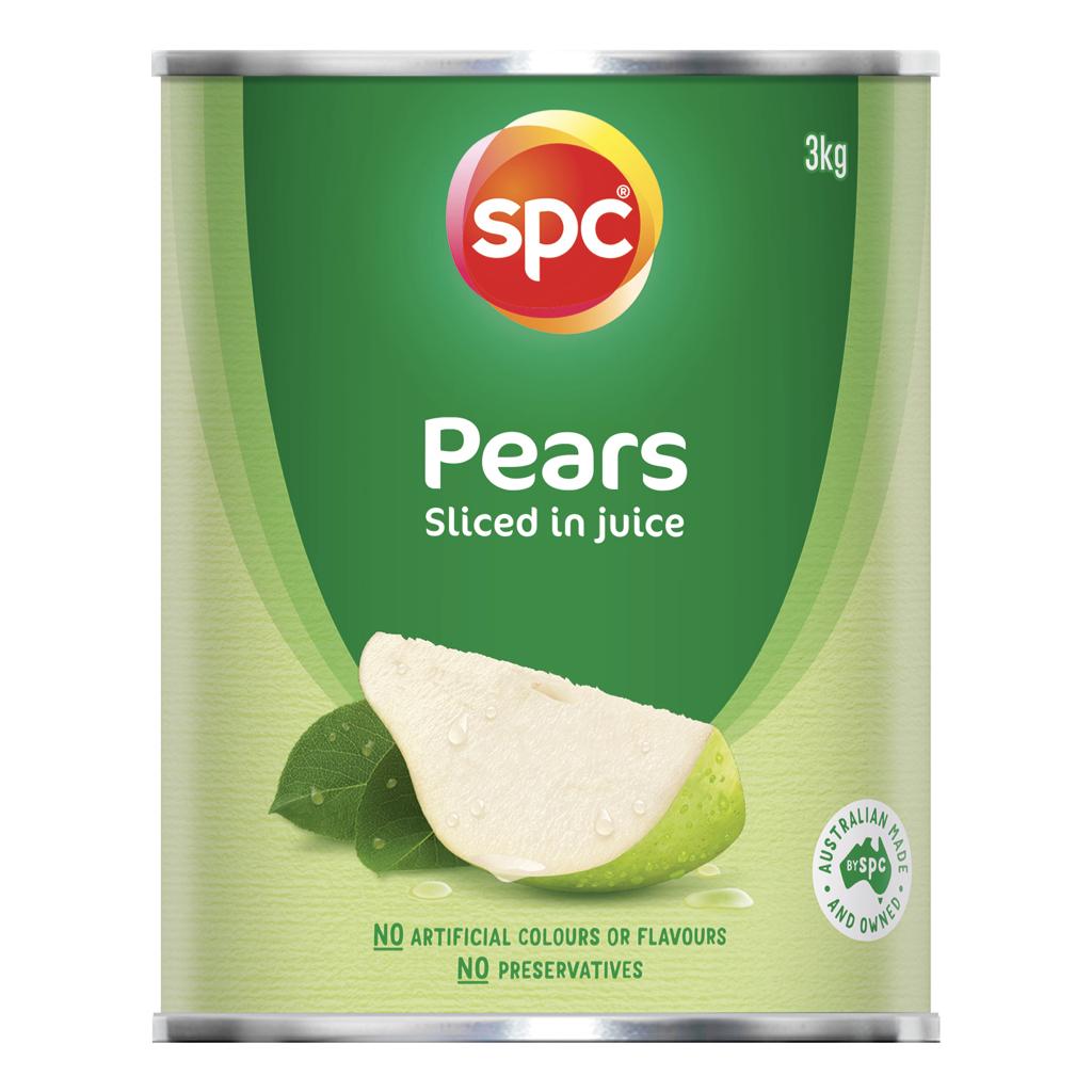 SPC Sliced Pears in Juice 3kg | SPC Food Solutions